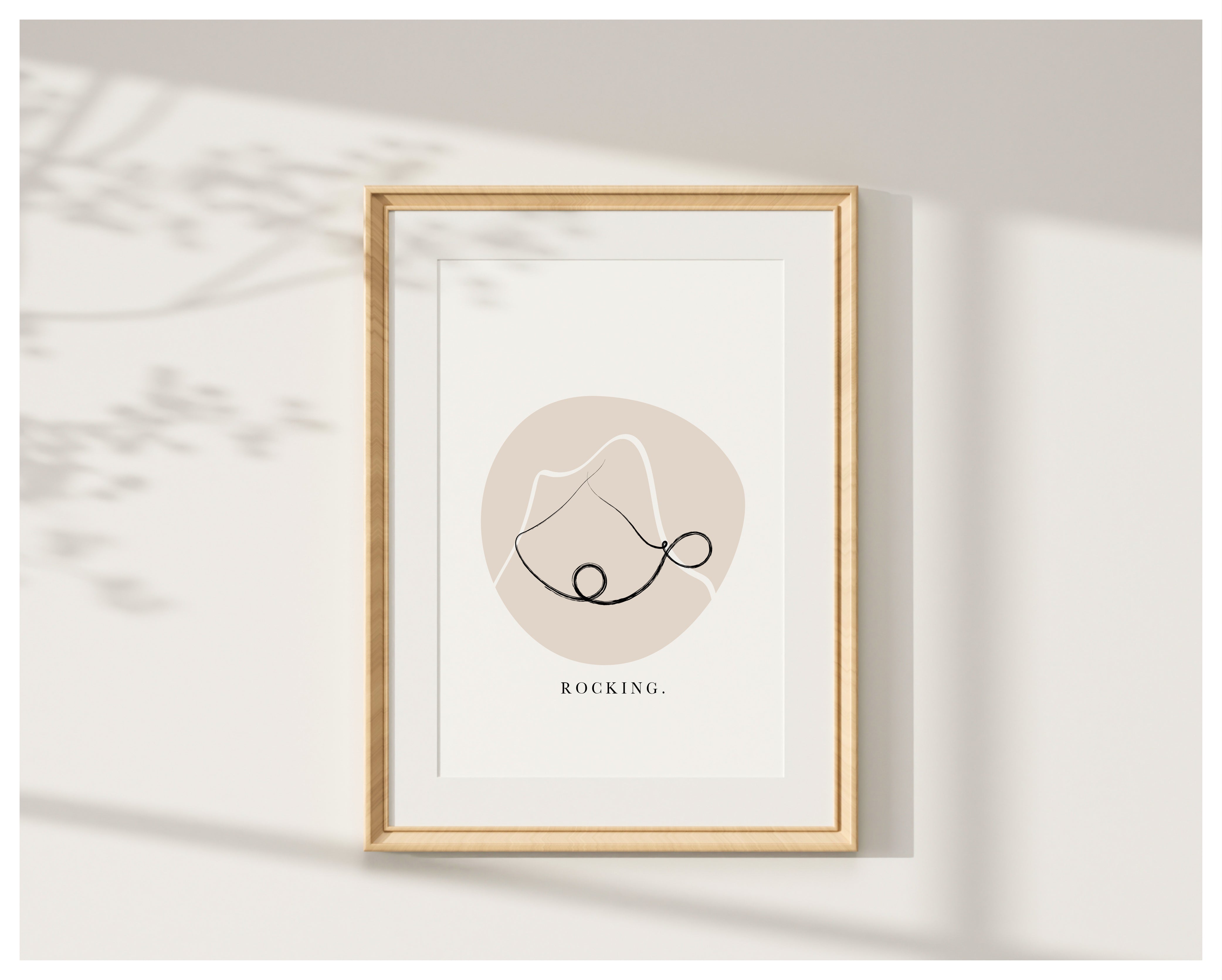 'Rocking' Pose - Pilates Studio Decor - Minimalist Design ...