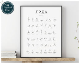 Yoga Poses Poster - Wall Art – CraftyWolfByIulia